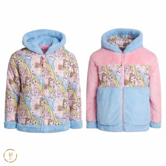Disney | Jackets & Coats | Disney Princess Character Girl Kids ...